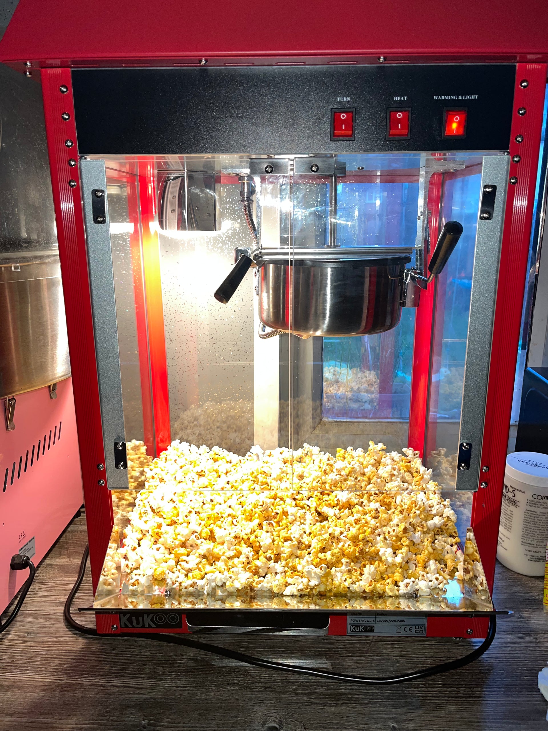 2 Hour Popcorn Machine Cart Hire Essex Sweet Tooth